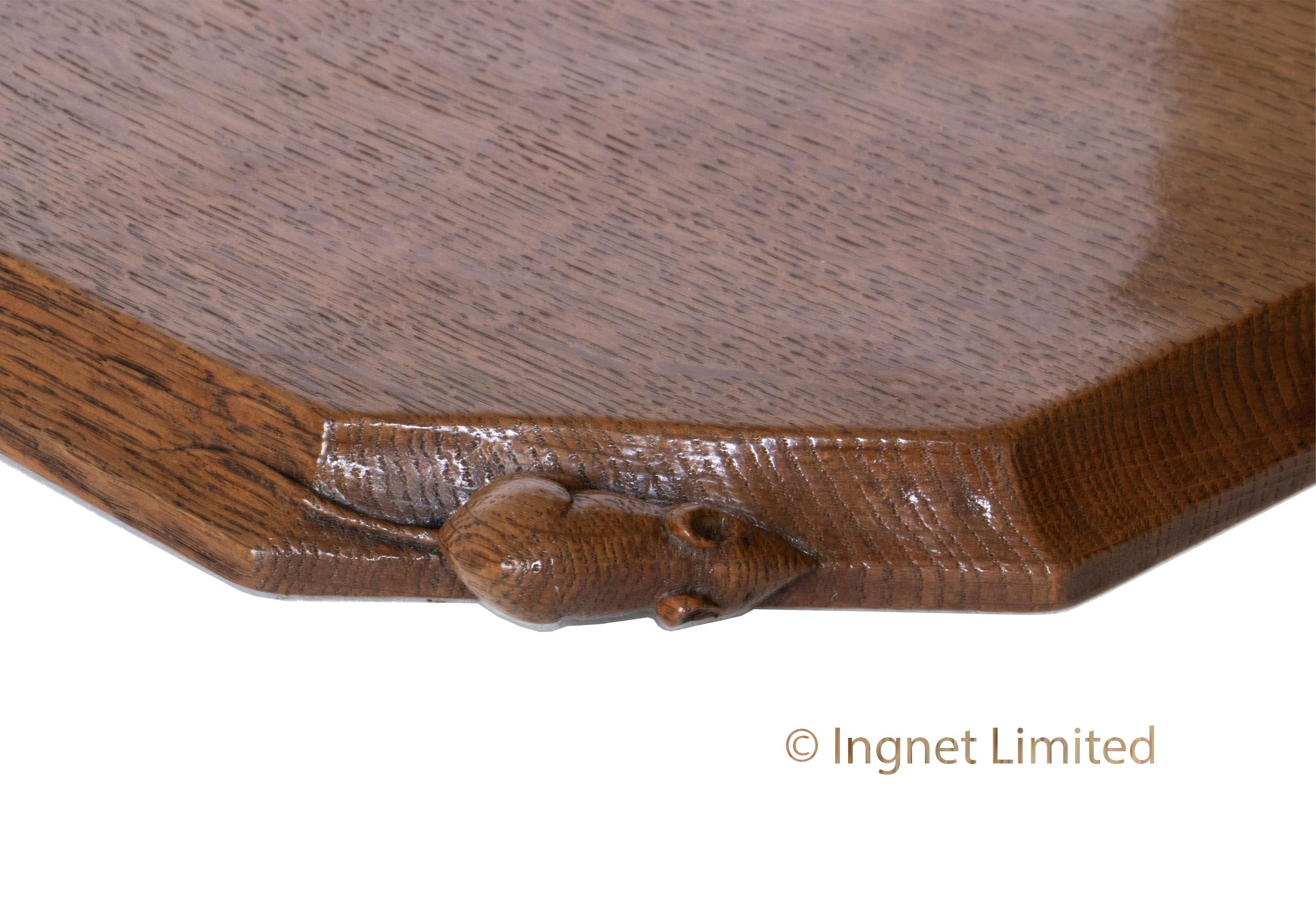 ROBERT MOUSEMAN THOMPSON CLASSIC ADZED OAK BREAD BOARD – Ingnet