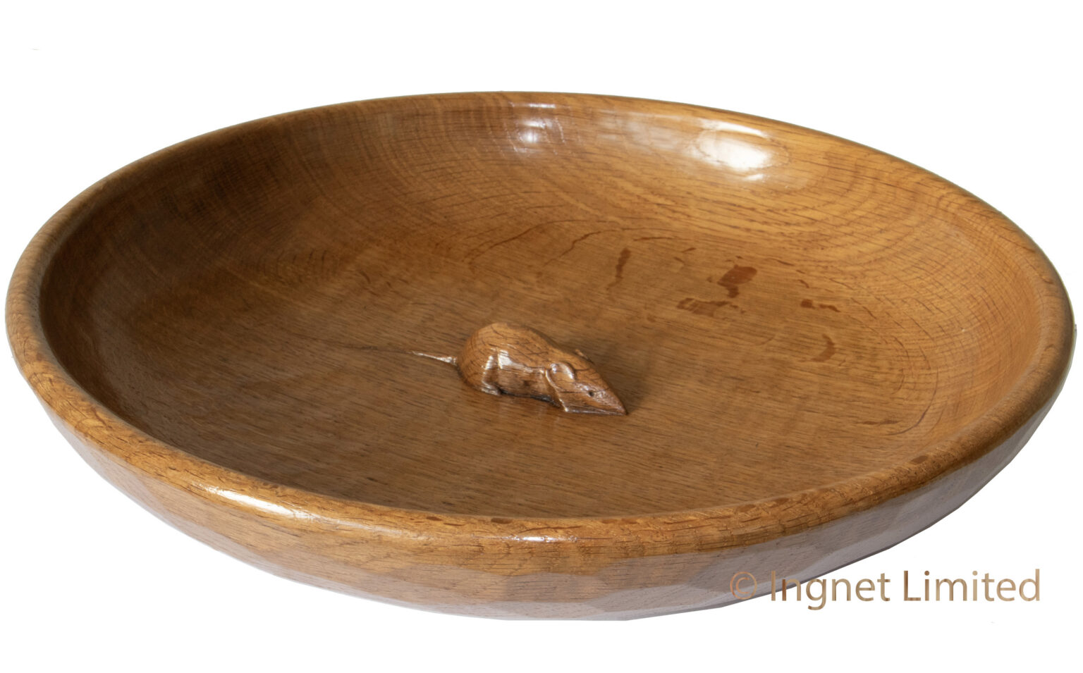 ROBERT MOUSEMAN THOMPSON ADZED OAK FRUIT BOWL – Ingnet