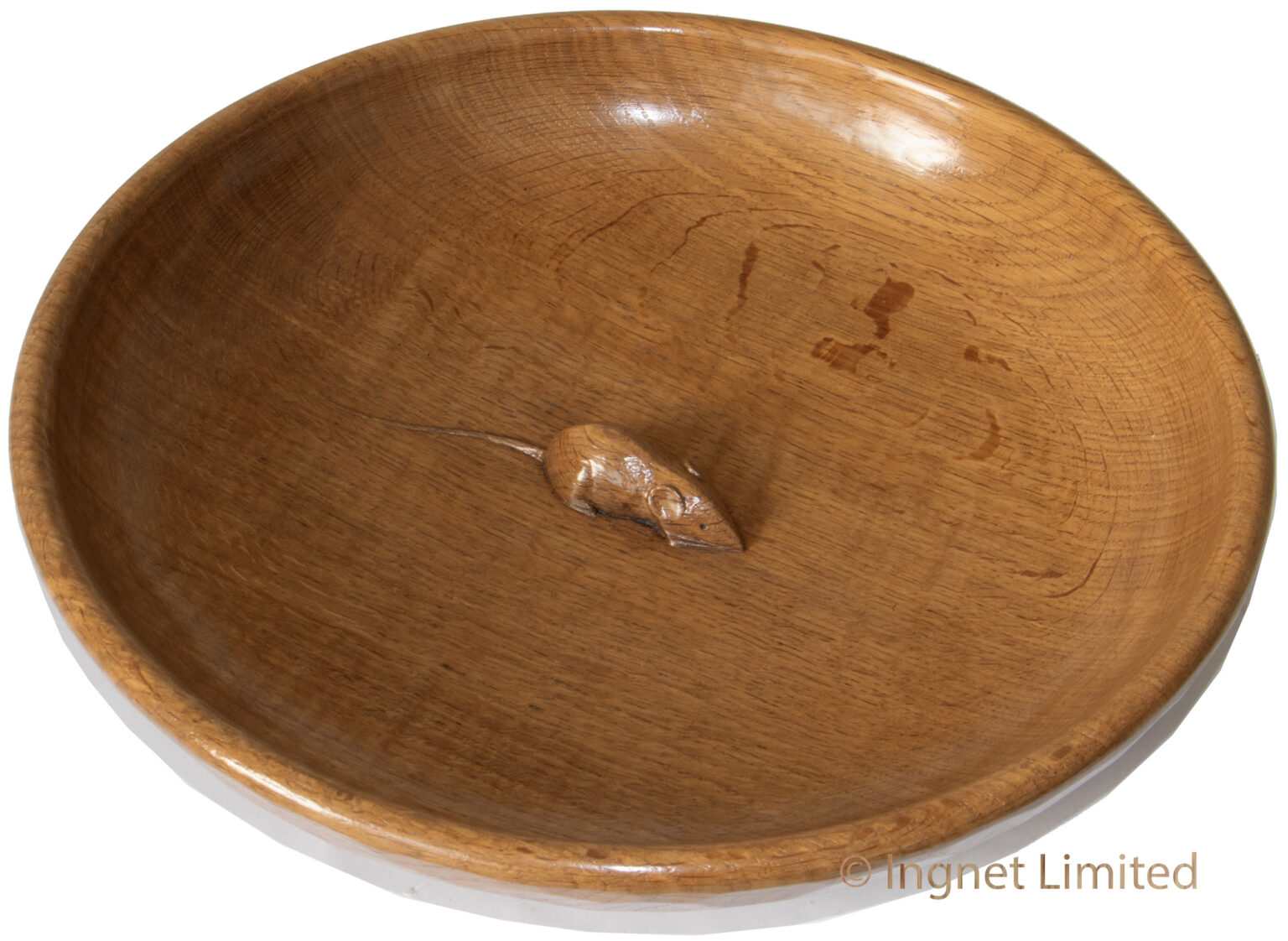 ROBERT MOUSEMAN THOMPSON ADZED OAK FRUIT BOWL – Ingnet
