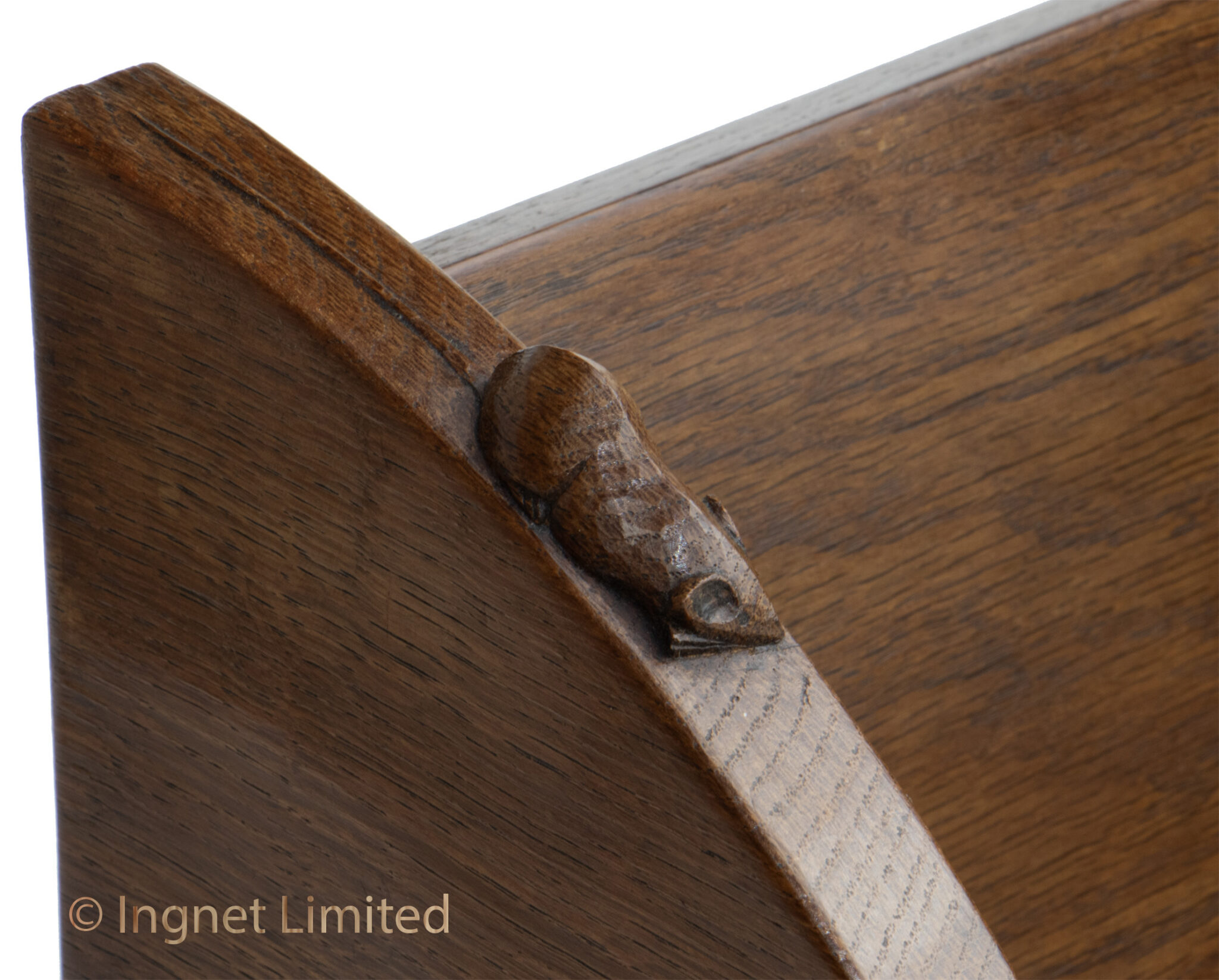 ROBERT MOUSEMAN THOMPSON RARE COMMEMORATIVE OAK BOOK TROUGH – Ingnet