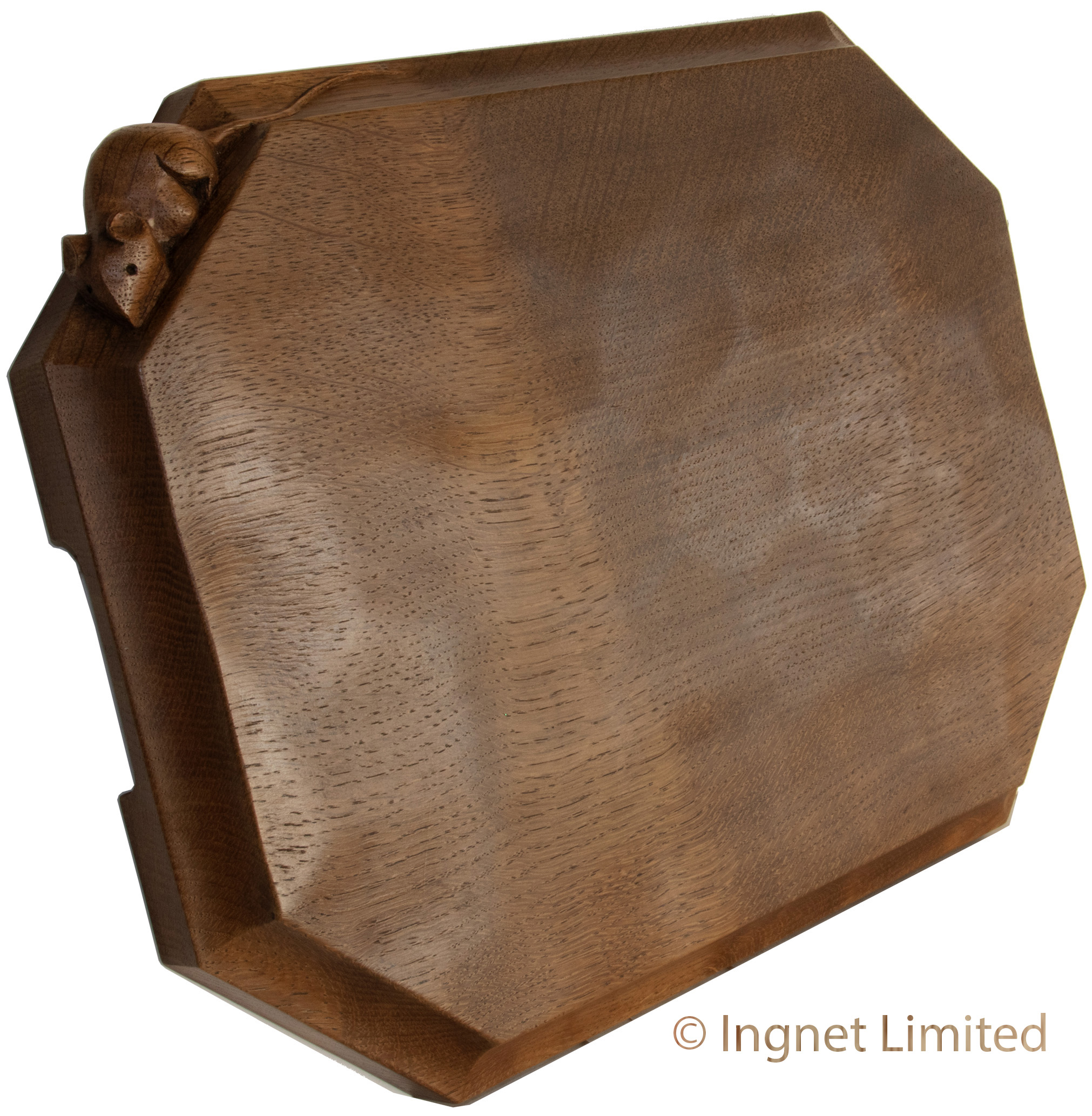 ROBERT MOUSEMAN THOMPSON LARGE SOLID OAK ADZED CHOPPING BOARD – Ingnet