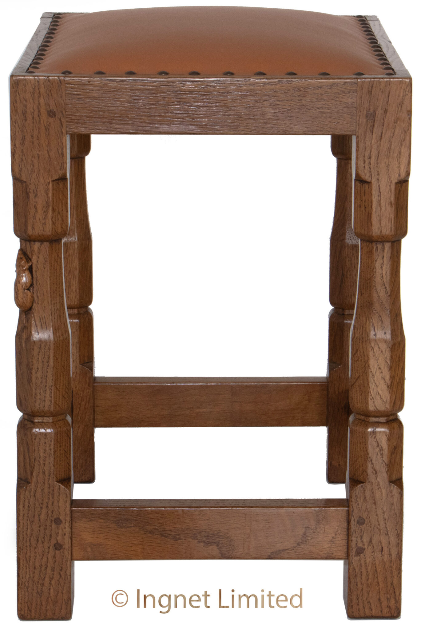 ROBERT MOUSEMAN THOMPSON VINTAGE OAK DRESSING STOOL – Ingnet