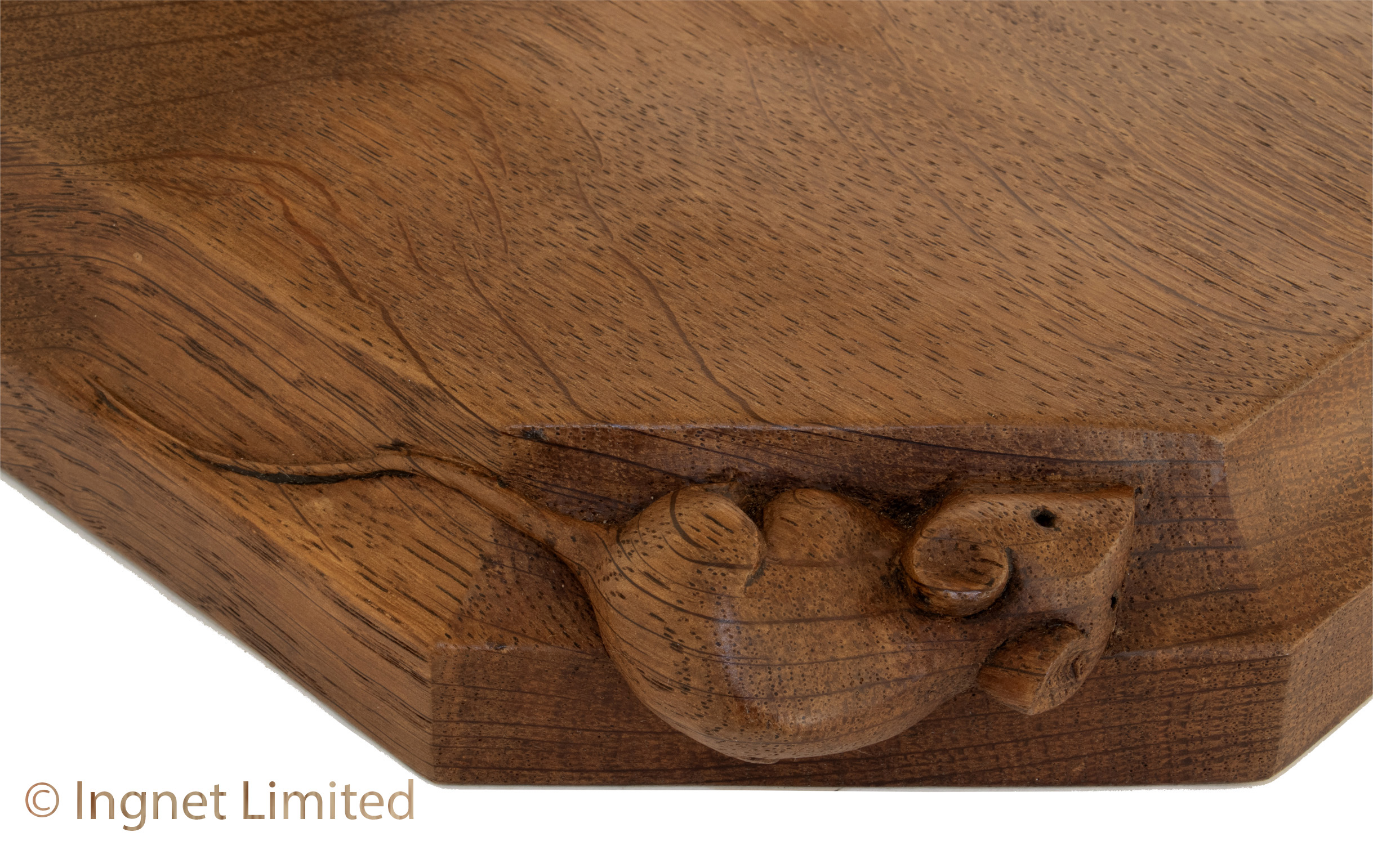 ROBERT MOUSEMAN THOMPSON LARGE SOLID OAK ADZED CHOPPING BOARD – Ingnet