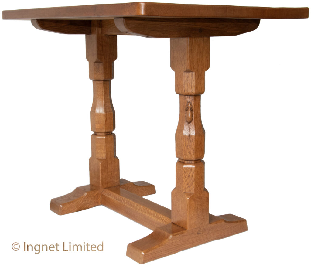 ROBERT MOUSEMAN THOMPSON OAK ADZED HALL TABLE – Ingnet