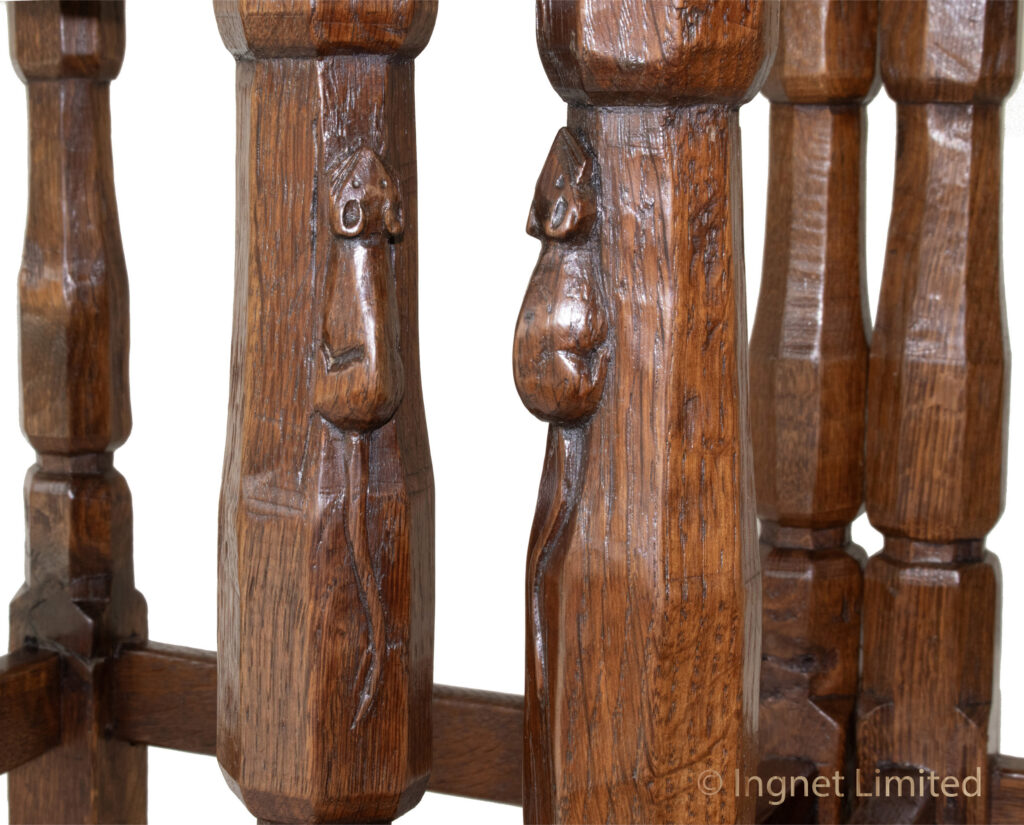 A PAIR OF ROBERT MOUSEMAN THOMPSON EARLY STOOLS – Ingnet