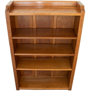 ROBERT MOUSEMAN THOMPSON OAK ADZED BOOKCASE – Ingnet