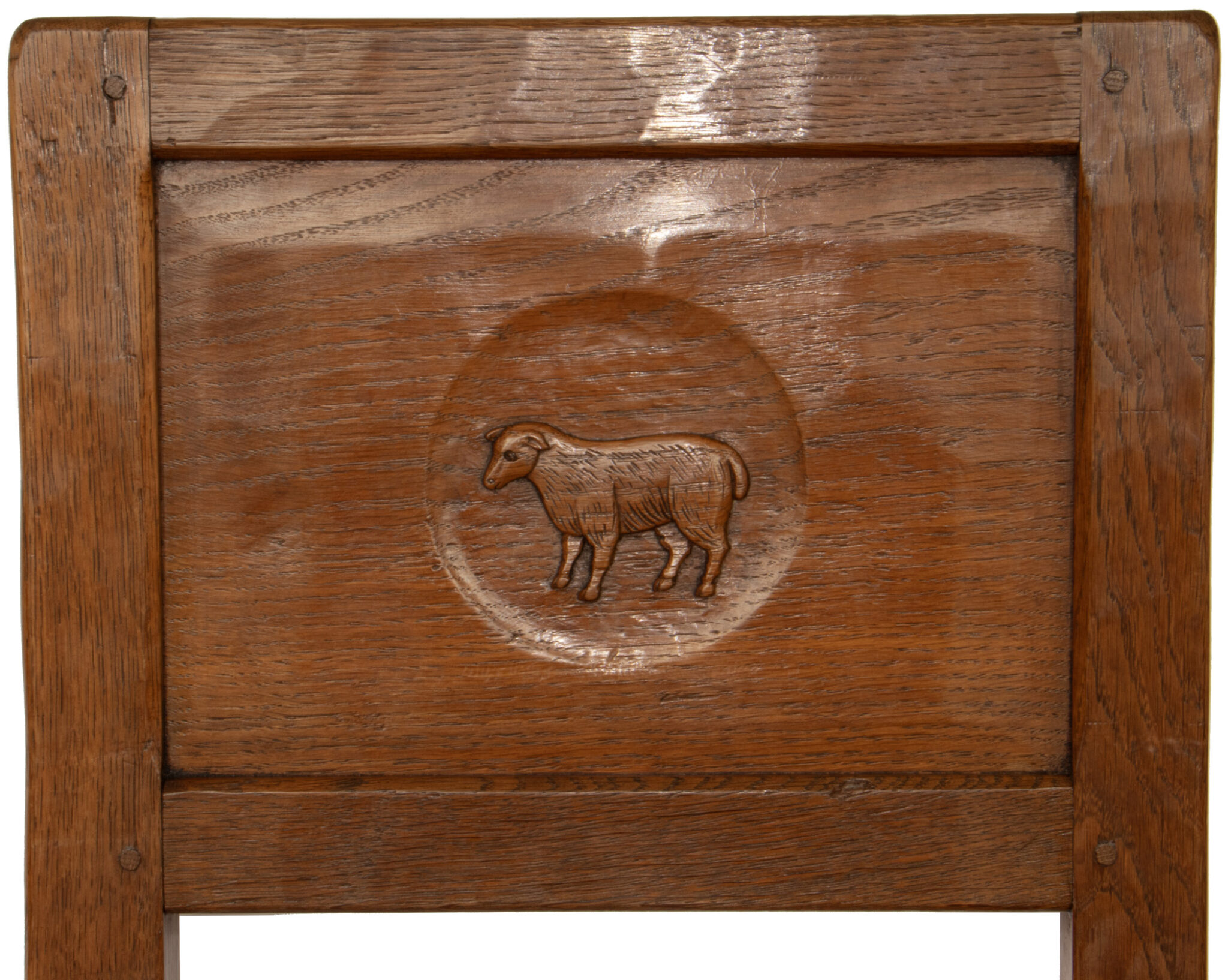 ROBERT MOUSEMAN THOMPSON RARE EARLY CARVED OAK CHAIR – Ingnet