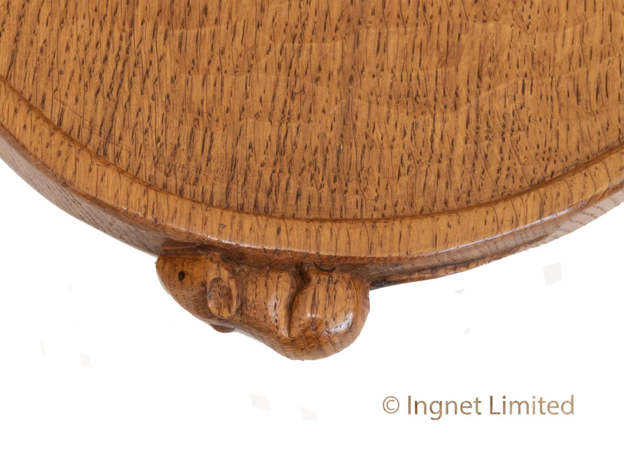 ROBERT MOUSEMAN THOMPSON OAK ADZED TEA TRAY – Ingnet