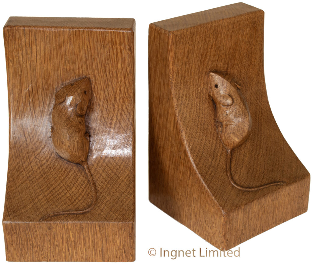 ROBERT MOUSEMAN THOMPSON PAIR OF BOOK ENDS – Ingnet