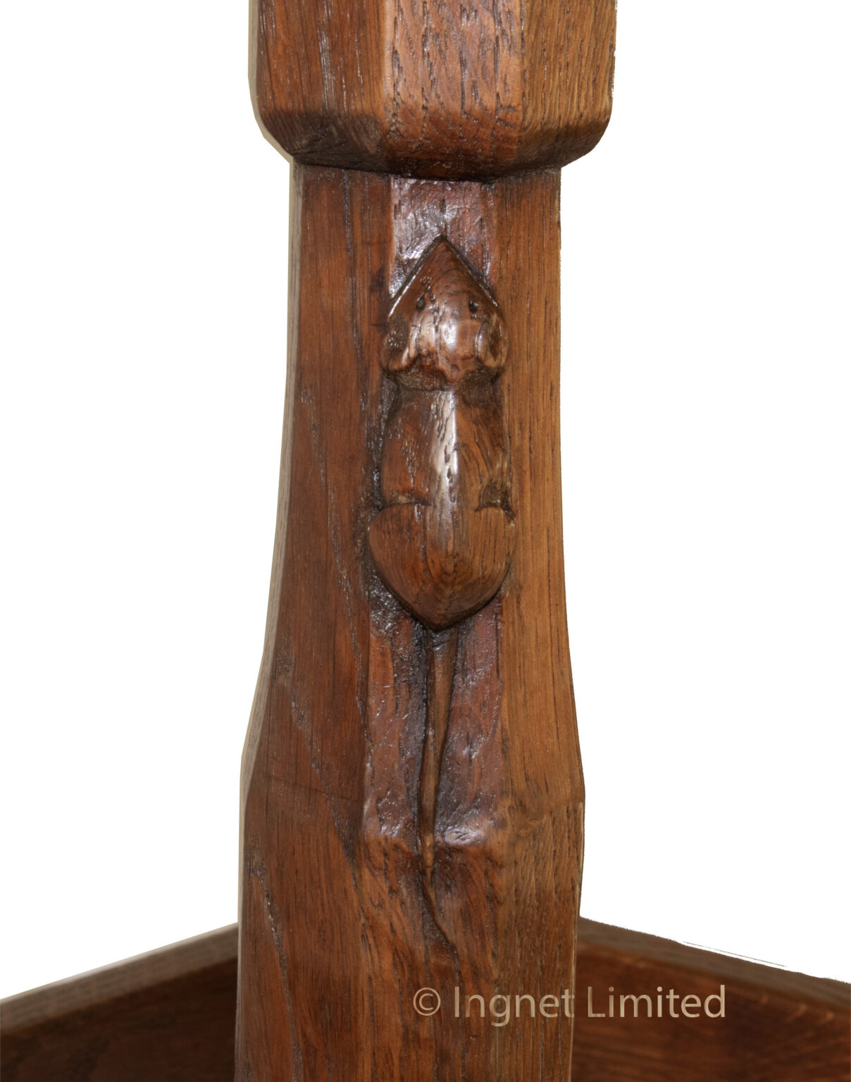 ROBERT MOUSEMAN THOMPSON EARLY ADZED OAK STOOL – Ingnet