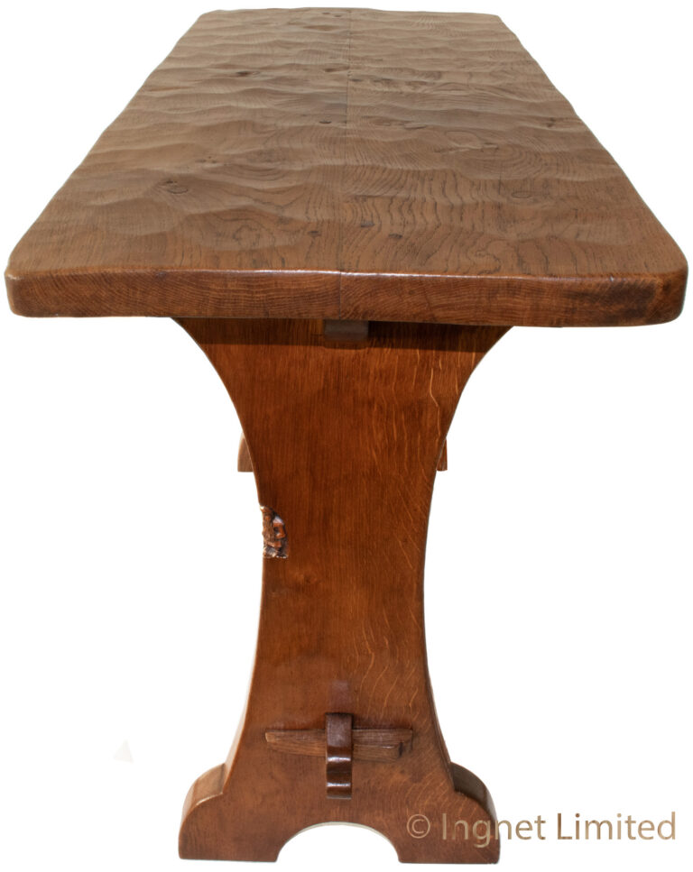 THOMAS GNOMEMAN WHITTAKER ADZED OAK SIDE TABLE – Ingnet