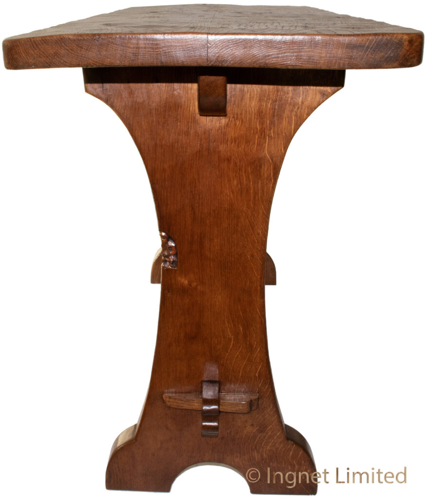 THOMAS GNOMEMAN WHITTAKER ADZED OAK SIDE TABLE – Ingnet