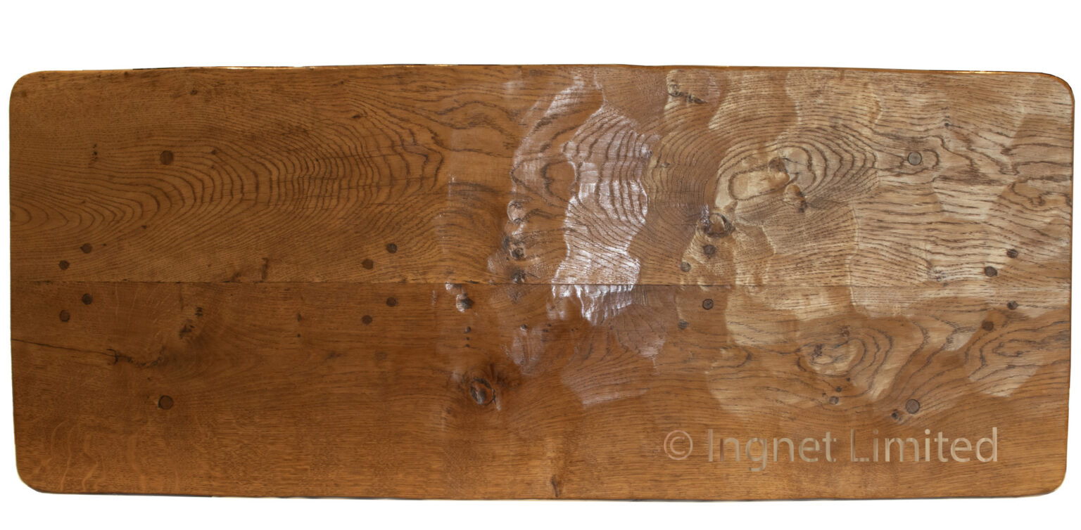 THOMAS GNOMEMAN WHITTAKER ADZED OAK SIDE TABLE – Ingnet