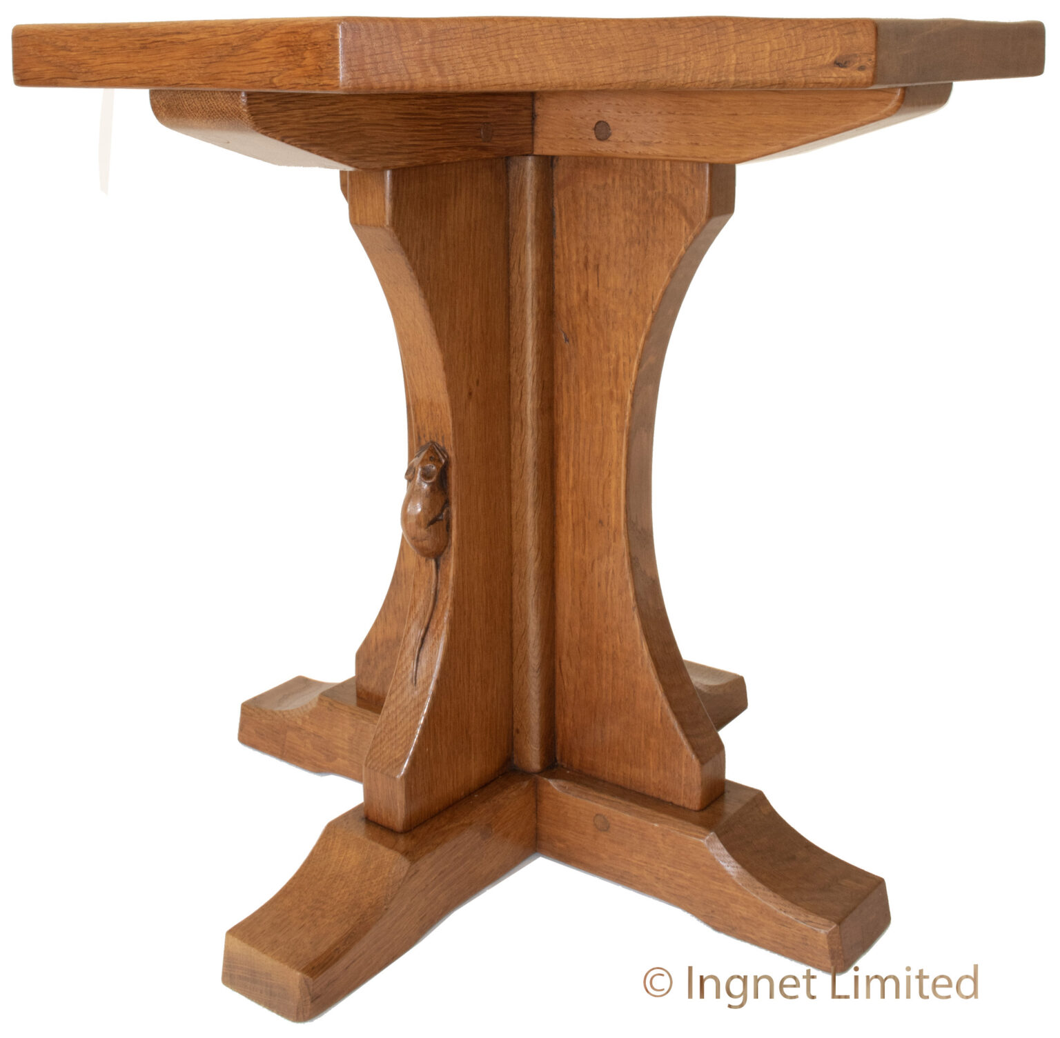 ROBERT MOUSEMAN THOMPSON OAK ADZED OCTAGONAL COFFEE TABLE – Ingnet