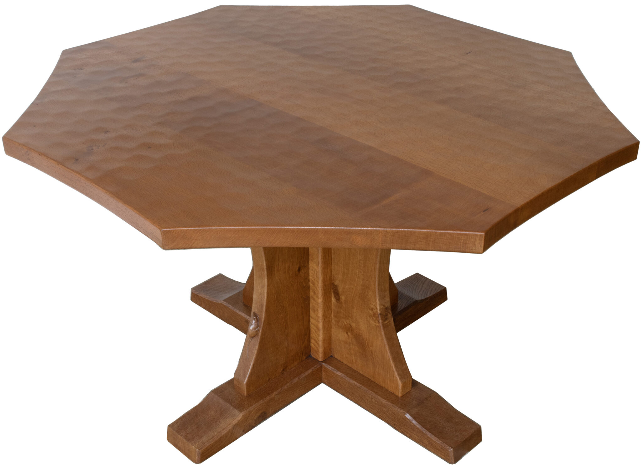 ROBERT MOUSEMAN THOMPSON ADZED OCTAGONAL DINING TABLE – Ingnet
