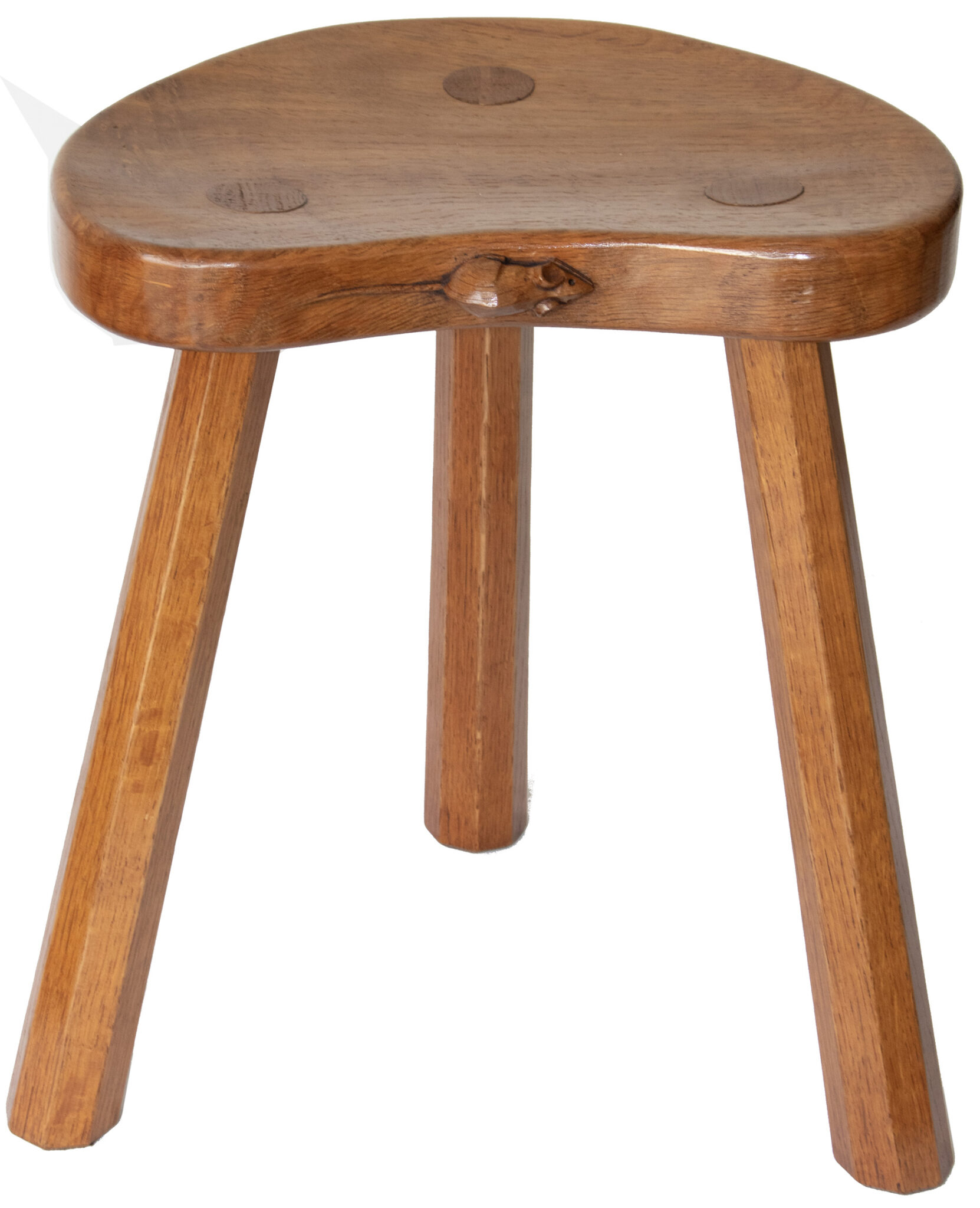 ROBERT MOUSEMAN THOMPSON THREE LEGGED CALF STOOL – Ingnet